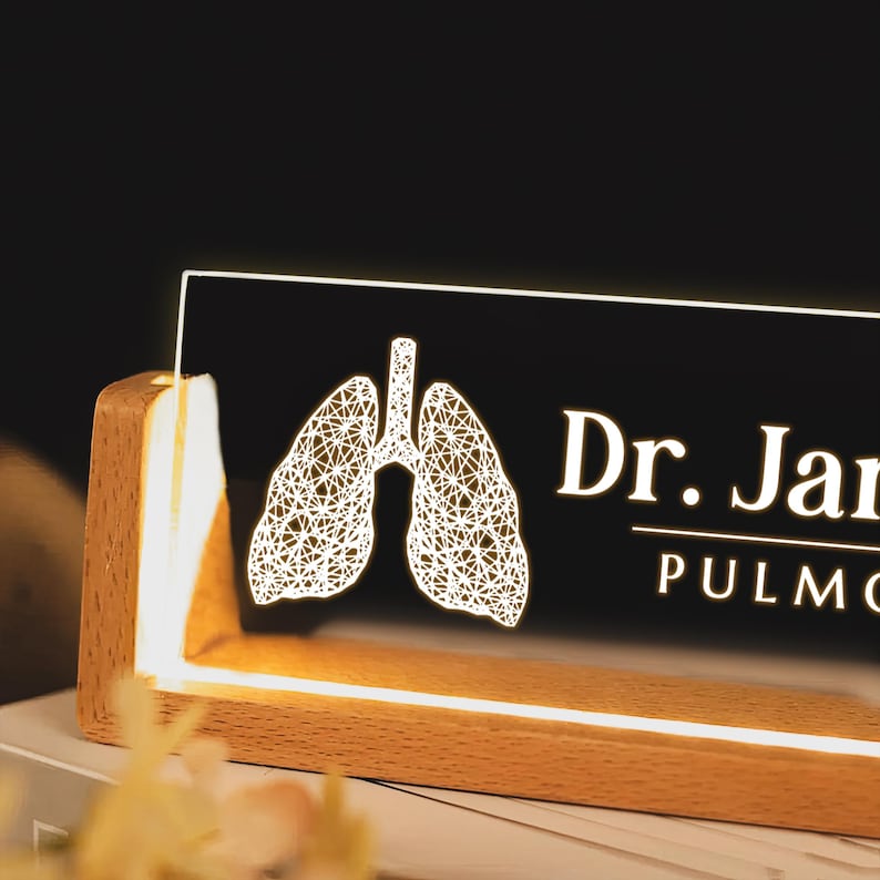 Pulmonologist Desk Name Plate, Lung Doctor Sign, Respiratory Specialist ...
