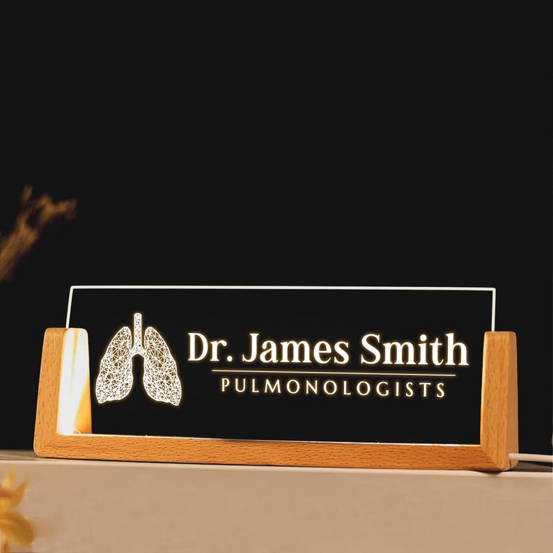 Pulmonologist Desk Name Plate, Lung Doctor Sign, Respiratory Specialist ...