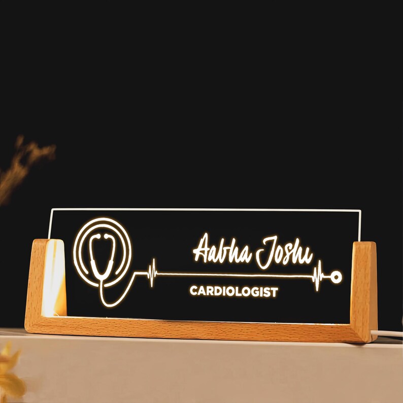 Cardiologist Desk Name Plate, Heart Doctor Office Sign, Cardiology ...