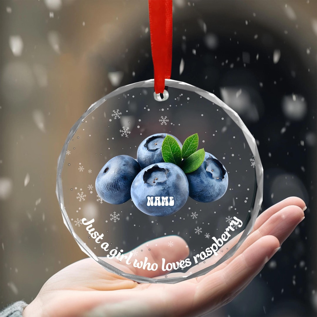 Blueberry Christmas Ornament, Blueberry Xmas Tree Ornament, Blueberry ...
