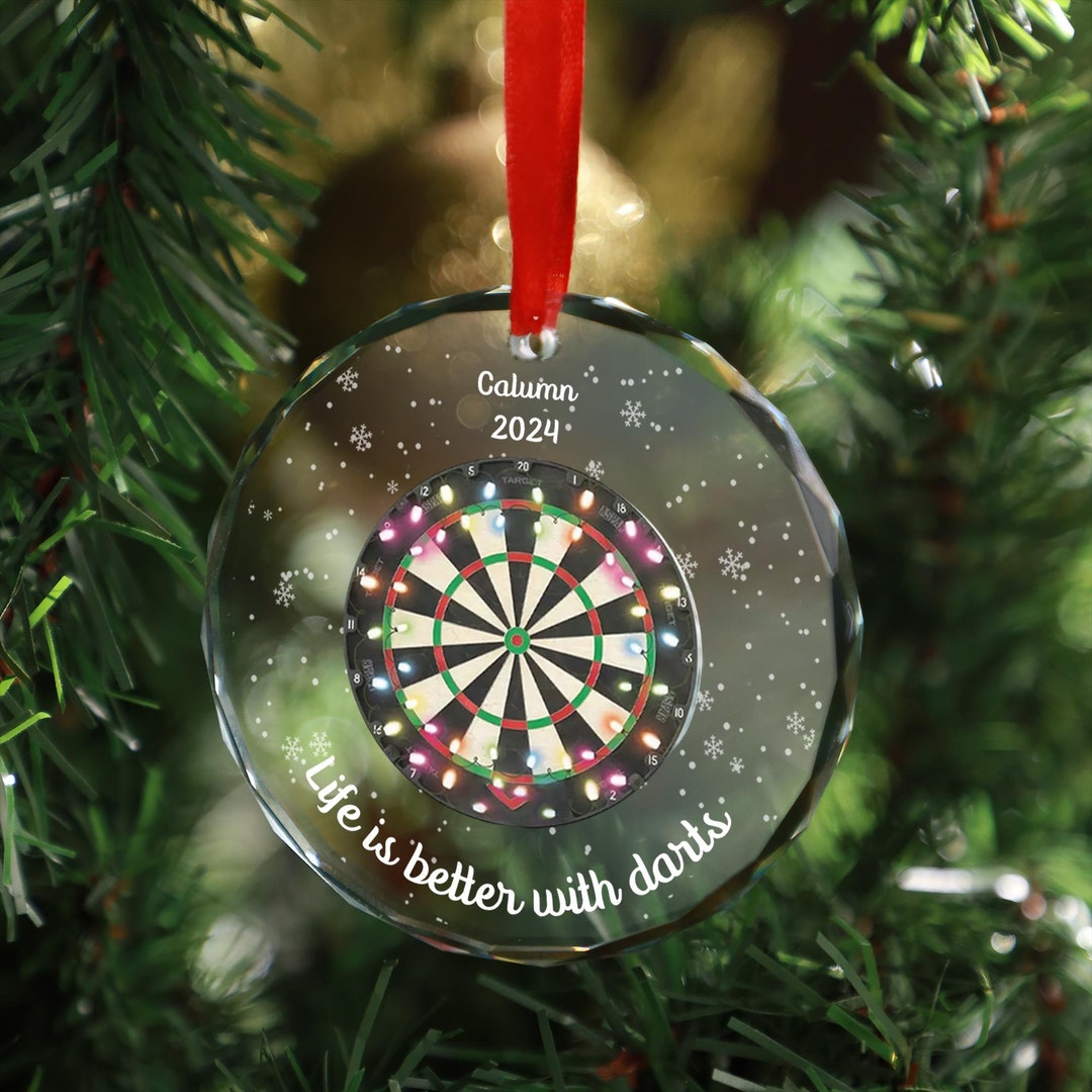 Custom Dart Board Ornament, Unique Gifts for Dart Lovers, Custom ...