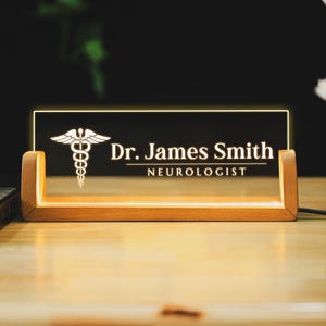 Neurologist Desk Name Plate, Neurology Doctor Office Sign, Brain ...