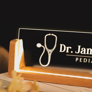 Pediatrician Desk Name Plate, Kids Doctor Sign, Pediatric Clinic Decor ...