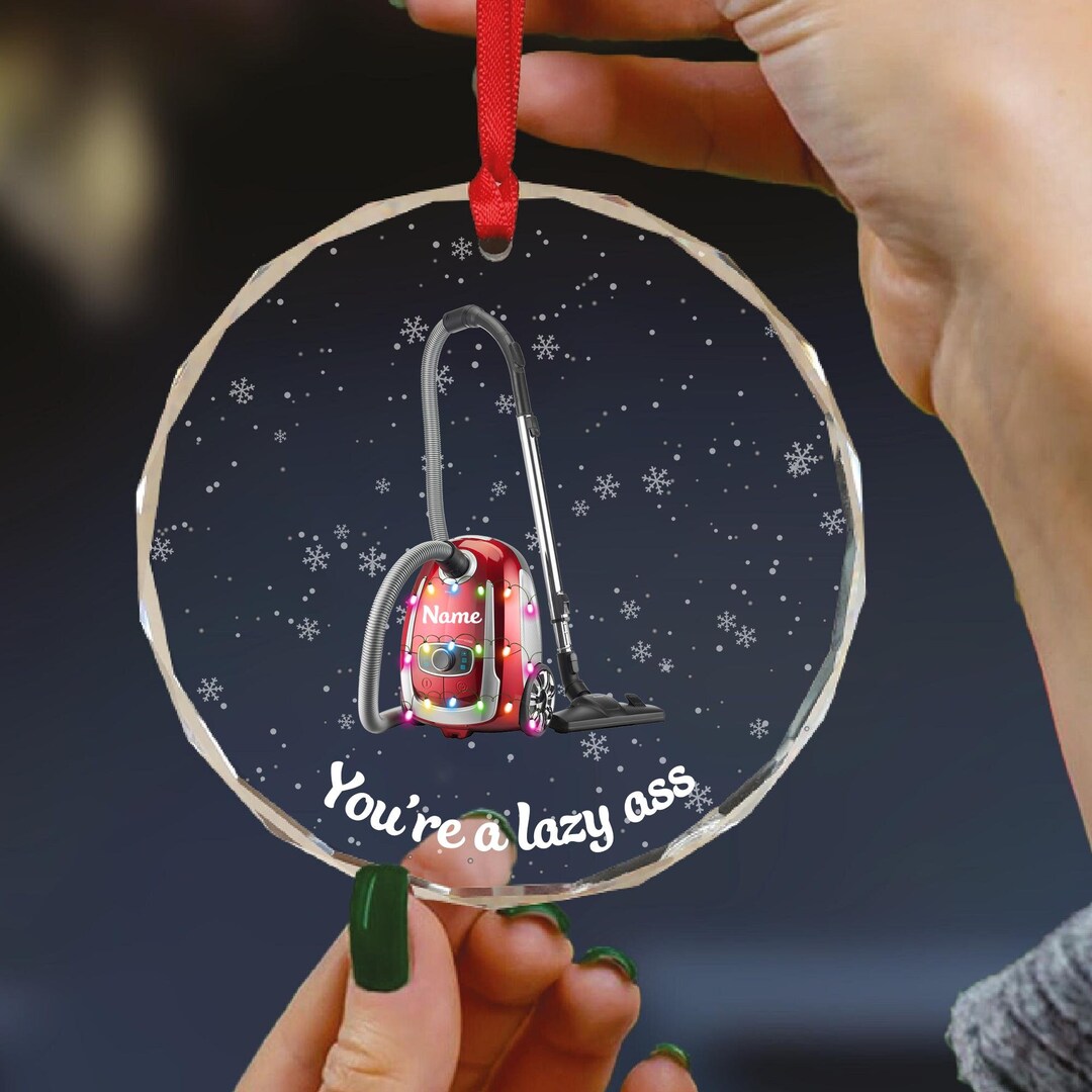 Personalized Robotic Vacuum Cleaner Glass Ornament, Robotics Home ... Personalized Robotic Vacuum Cleaner Glass Ornament, Robotics Home ...