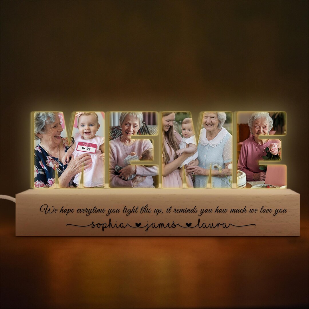 Personalized Meme Night Light, Custom LED Name Lamp, Engraved Meme Gift ...