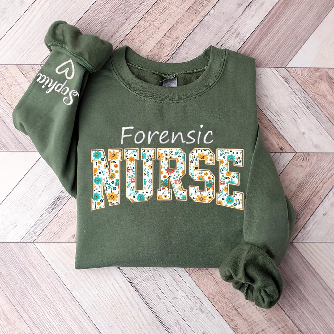 Embroidered Forensic Nurse Sweatshirt, Correctional Nurse Hoodie ...
