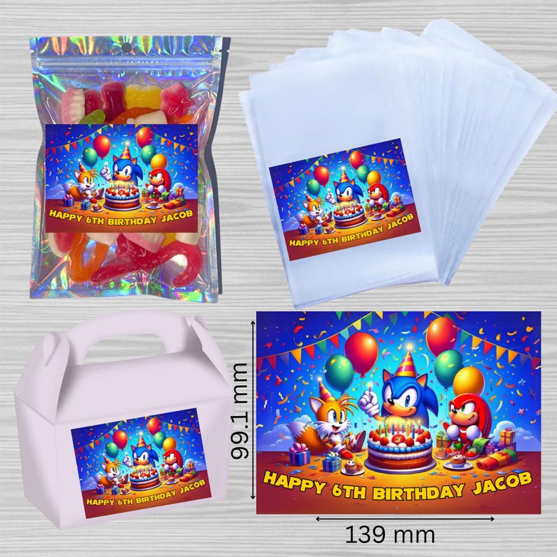 Digital or Hard Copy Personalised Pokémon, Pikachu, Sonic the Hedgehog ...