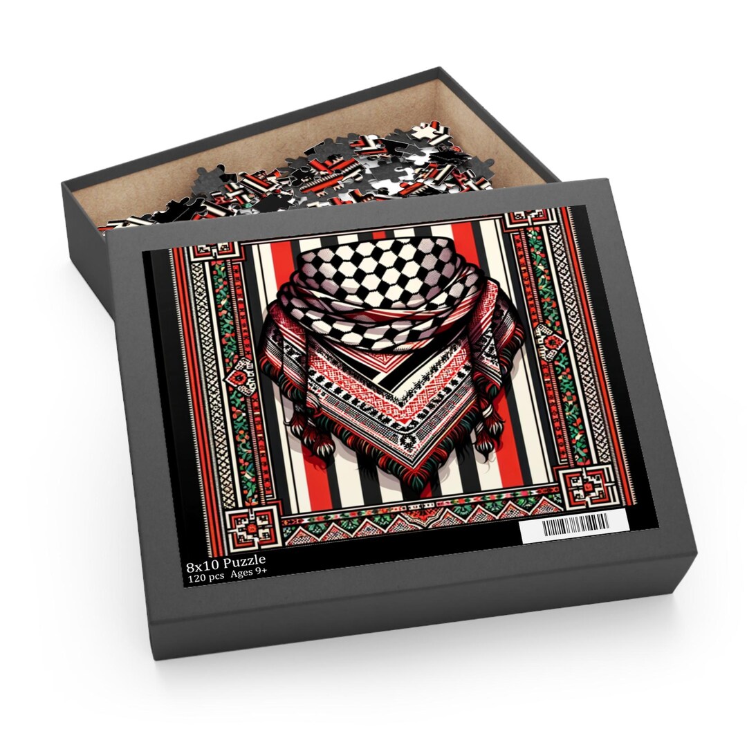 Keffiyeh Pattern Puzzle | Palestinian Scarf Jigsaw Puzzle I Palestinian ...