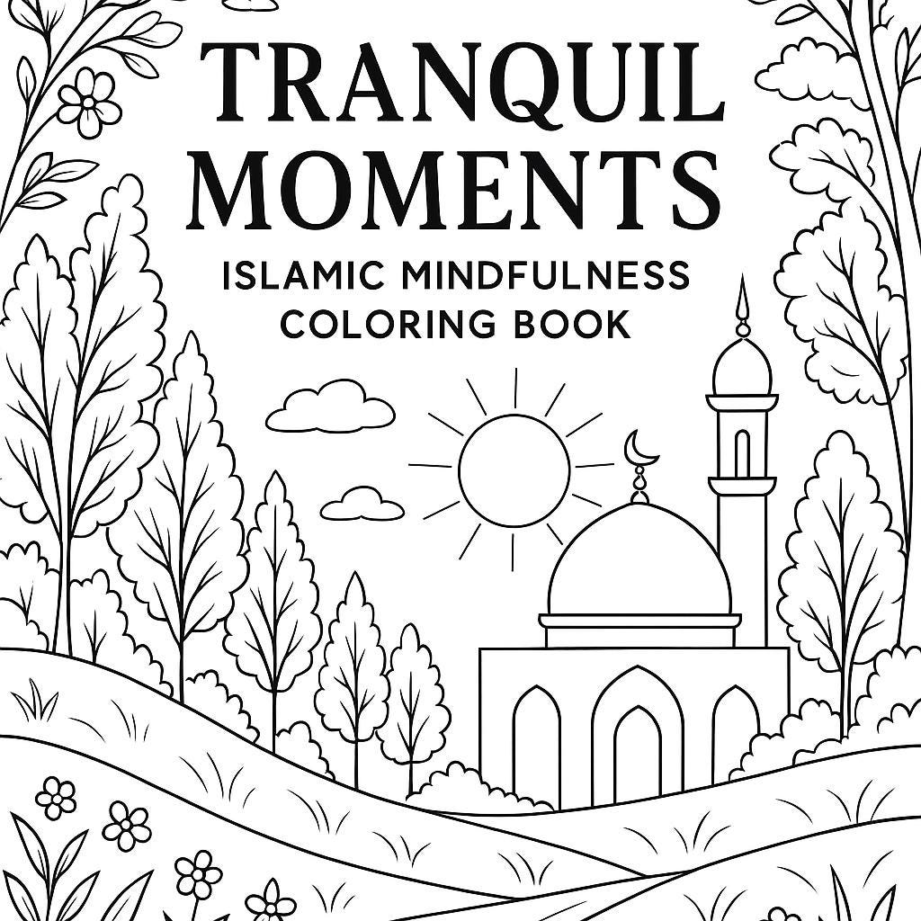 Mindfulness Islamic Coloring Book – Tranquil Moments for Muslim Women ...