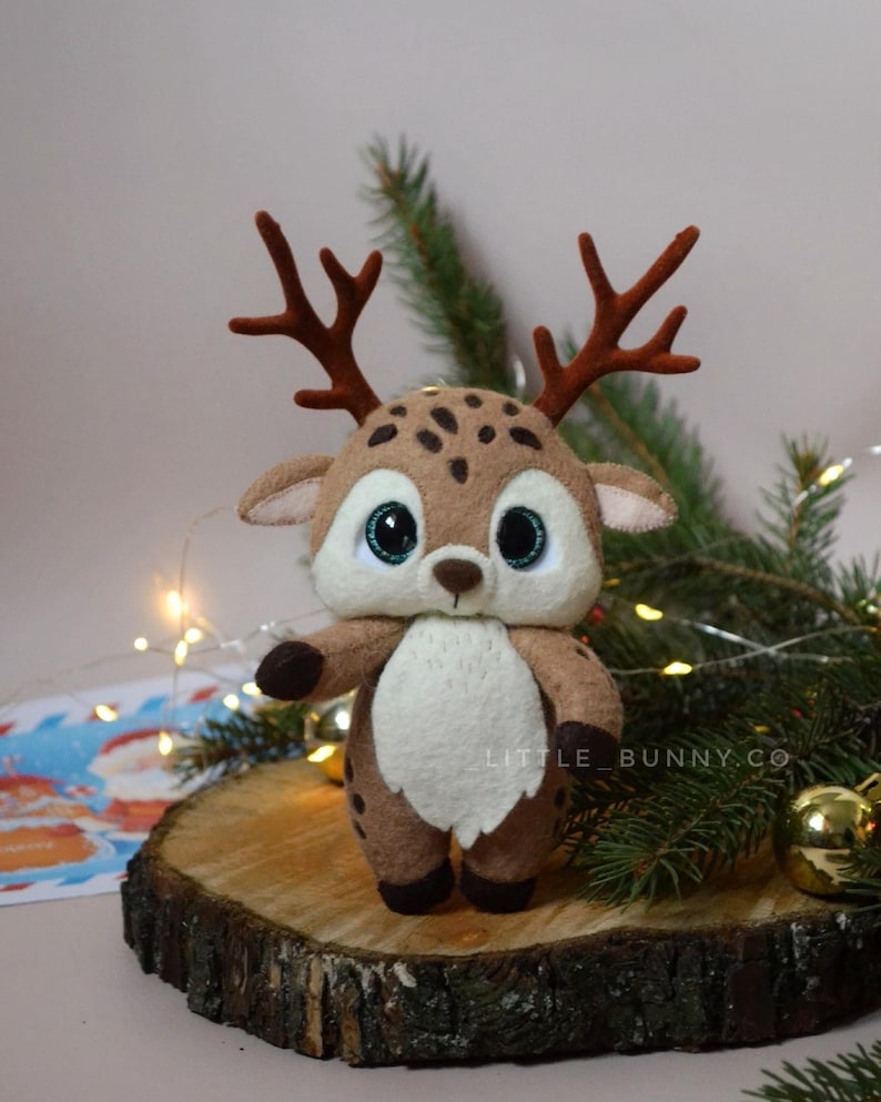 Deer Sewing Pattern, Deer PDF Pattern, Felt Pattern PDF, Forest Animal ...