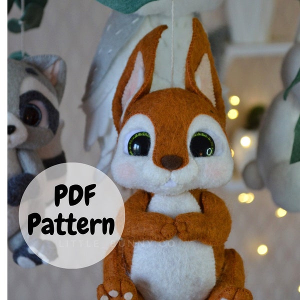 Squirrel Pattern - Etsy