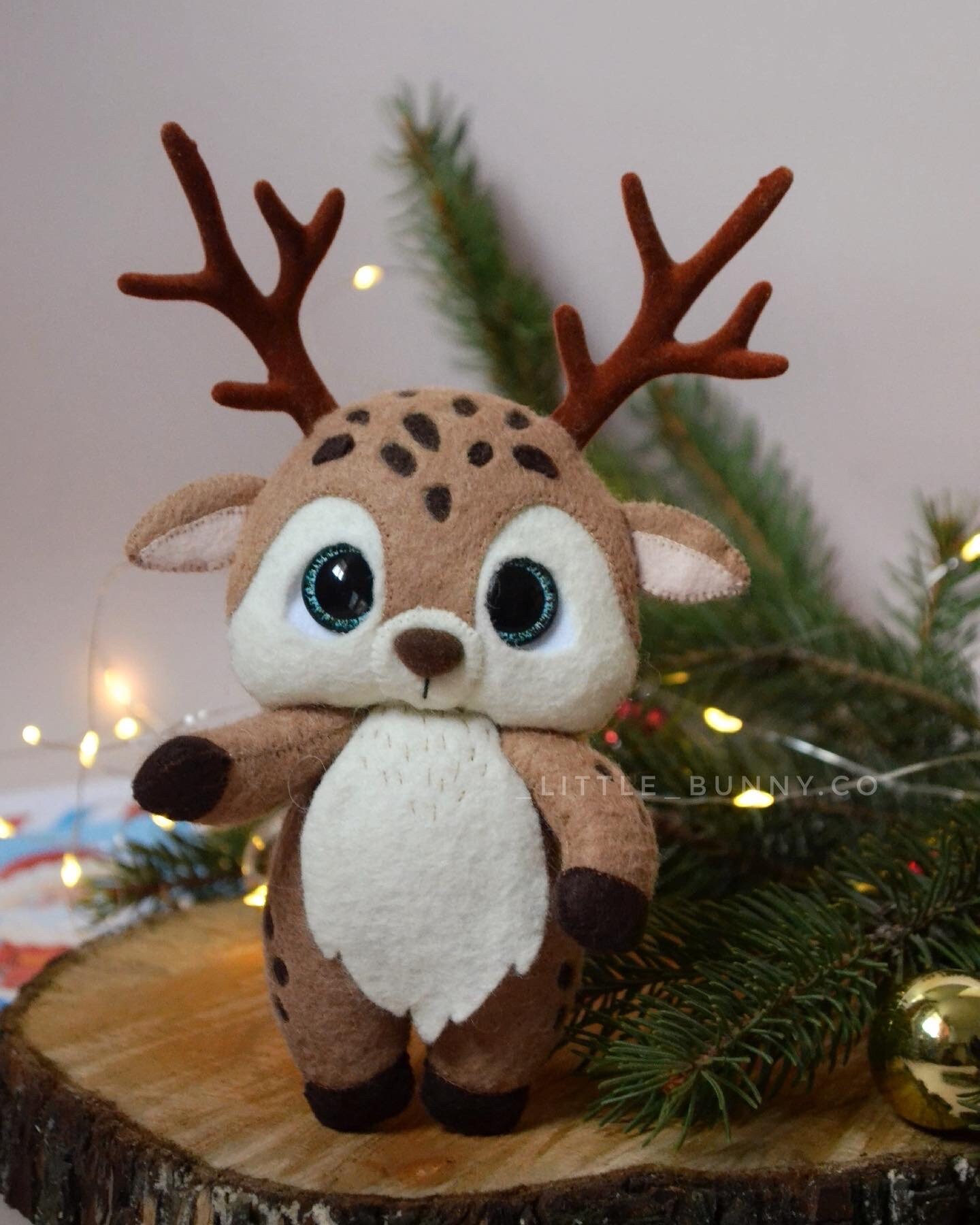 Deer Sewing Pattern, Deer PDF Pattern, Felt Pattern PDF, Forest Animal ...