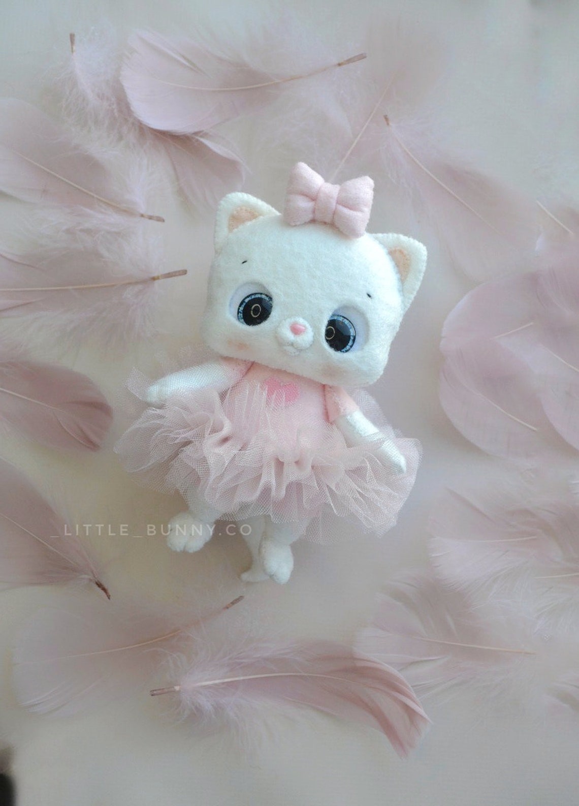 Cat PDF Pattern, Pink Balerina Pattern , Felt Pattern PDF , Pussy ...