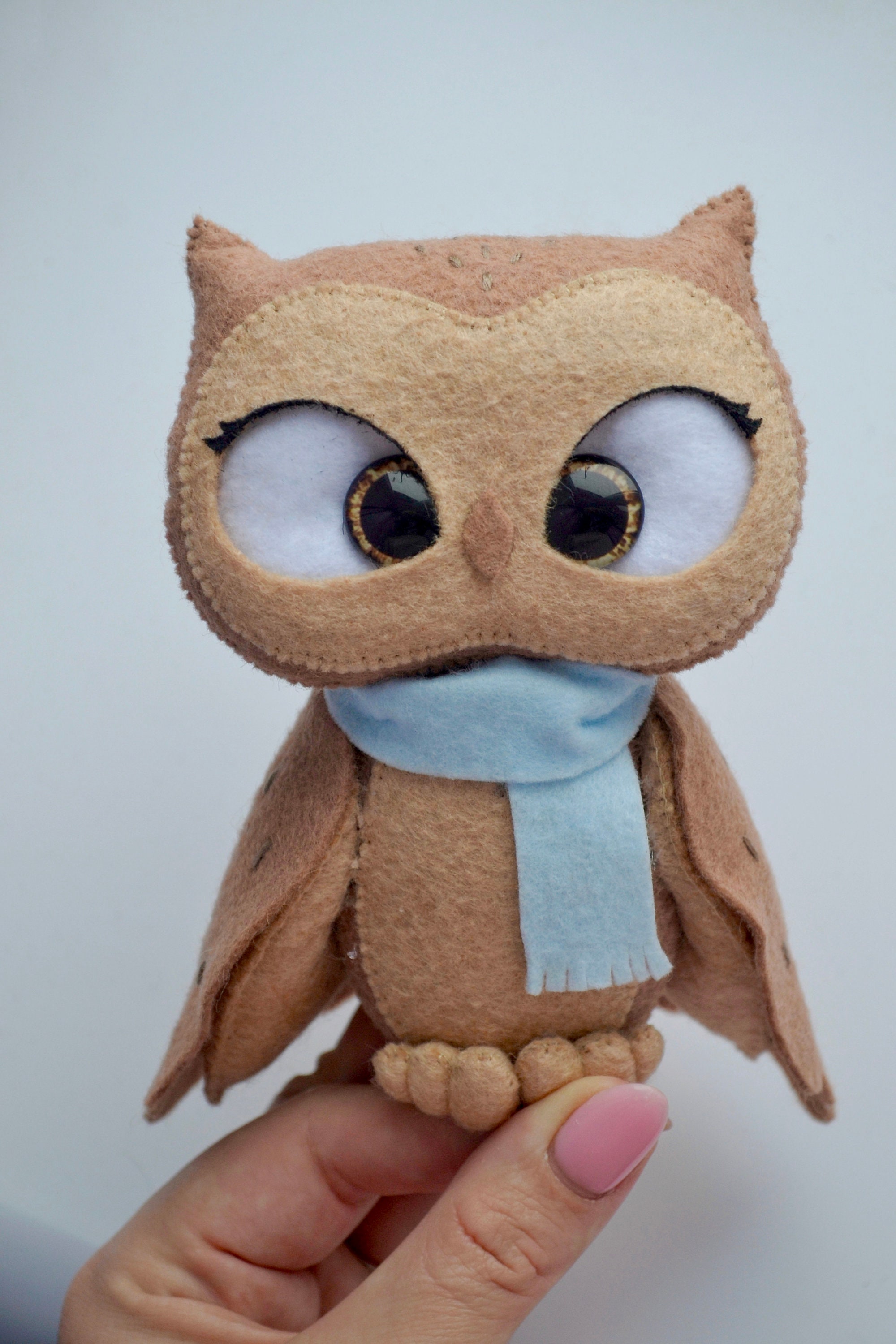 Owl Sewing Pattern, Owl PDF Pattern, Felt Pattern PDF, Forest Animal Pattern, Felt Toy Pattern ...