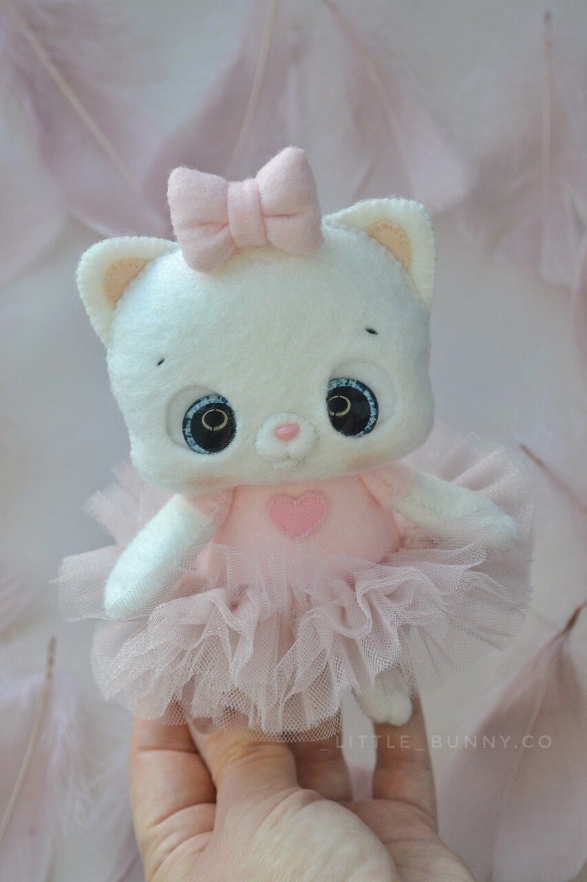 Cat PDF Pattern, Pink Balerina Pattern , Felt Pattern PDF , Pussy ...