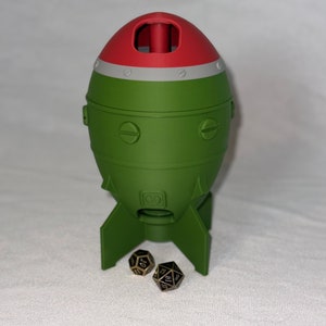 Mini Nuke Dice Tower, Fallout Mini Nuke Inspired Dice Roller, Perfect ...