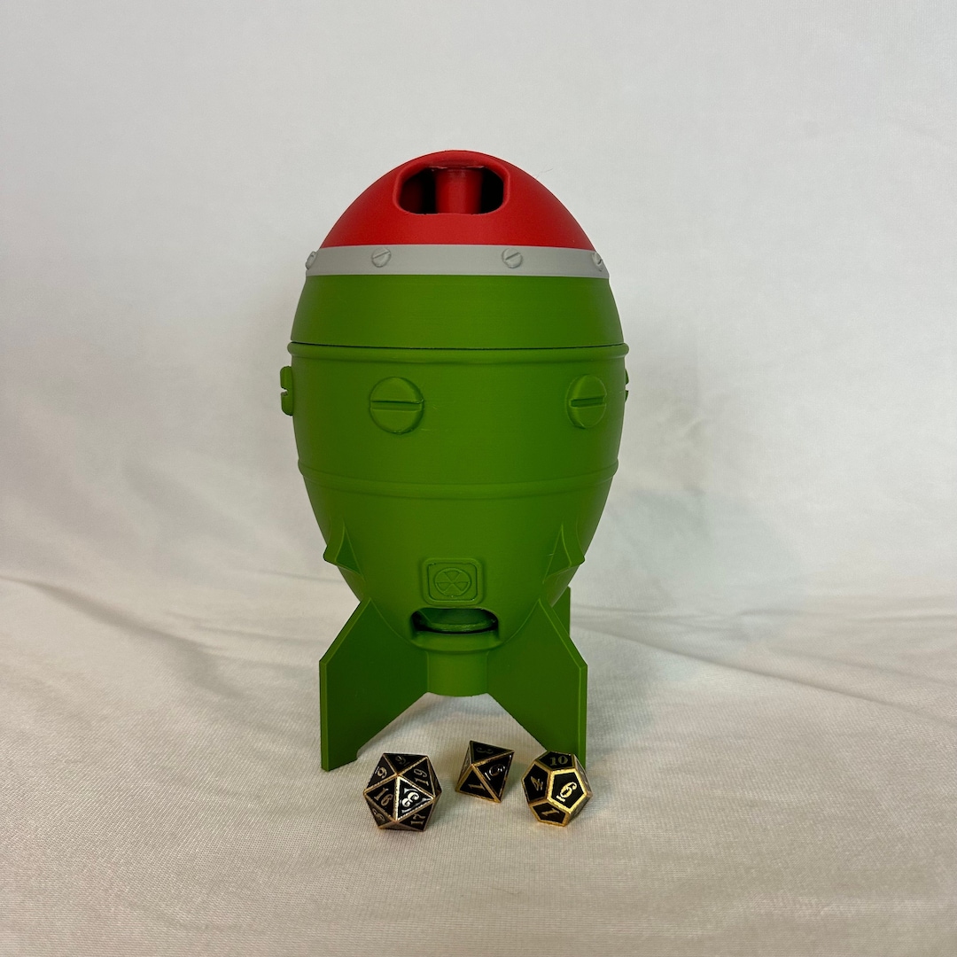 Mini Nuke Dice Tower, Fallout Mini Nuke Inspired Dice Roller, Perfect ...