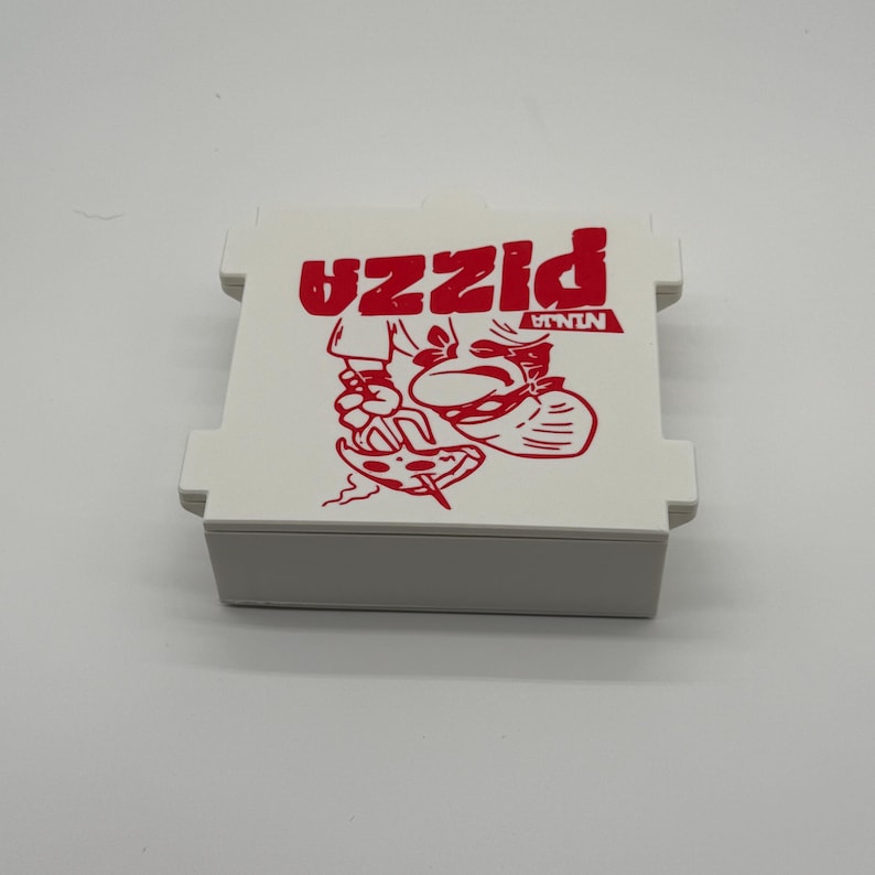 TMNT MTG Deck Box, Pizza Theme for Commander, Holds Sleeved Cards ...