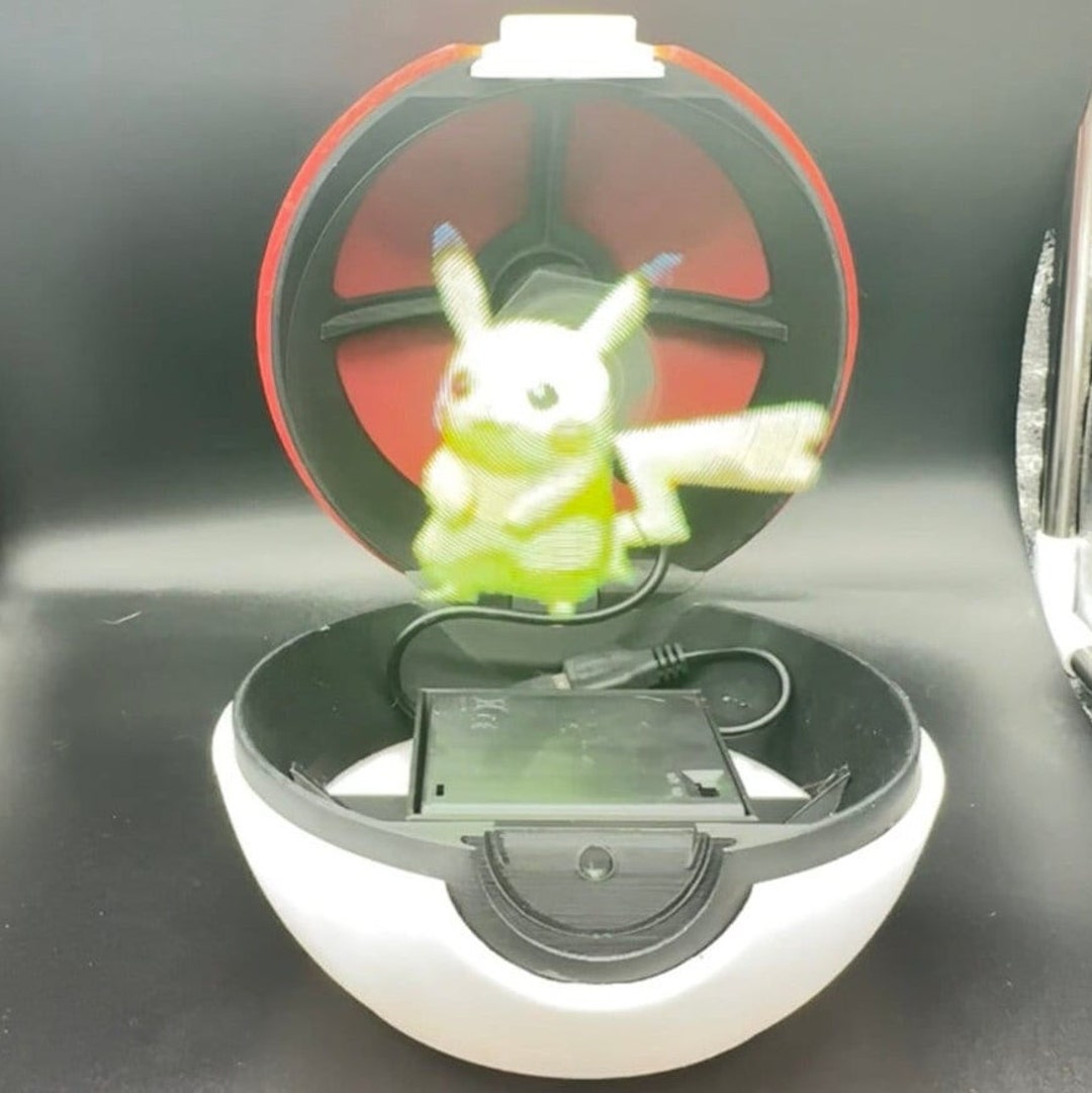 Real Life Pokeball, Pokemon Gift, Pokeball With a Projector Fan Inside ...