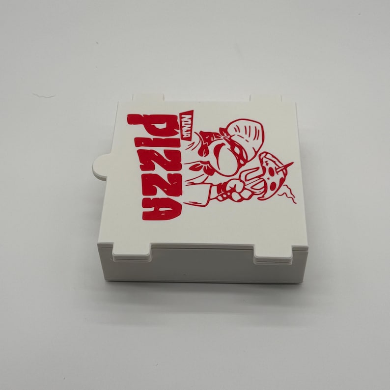 TMNT MTG Deck Box, Pizza Theme for Commander, Holds Sleeved Cards ...