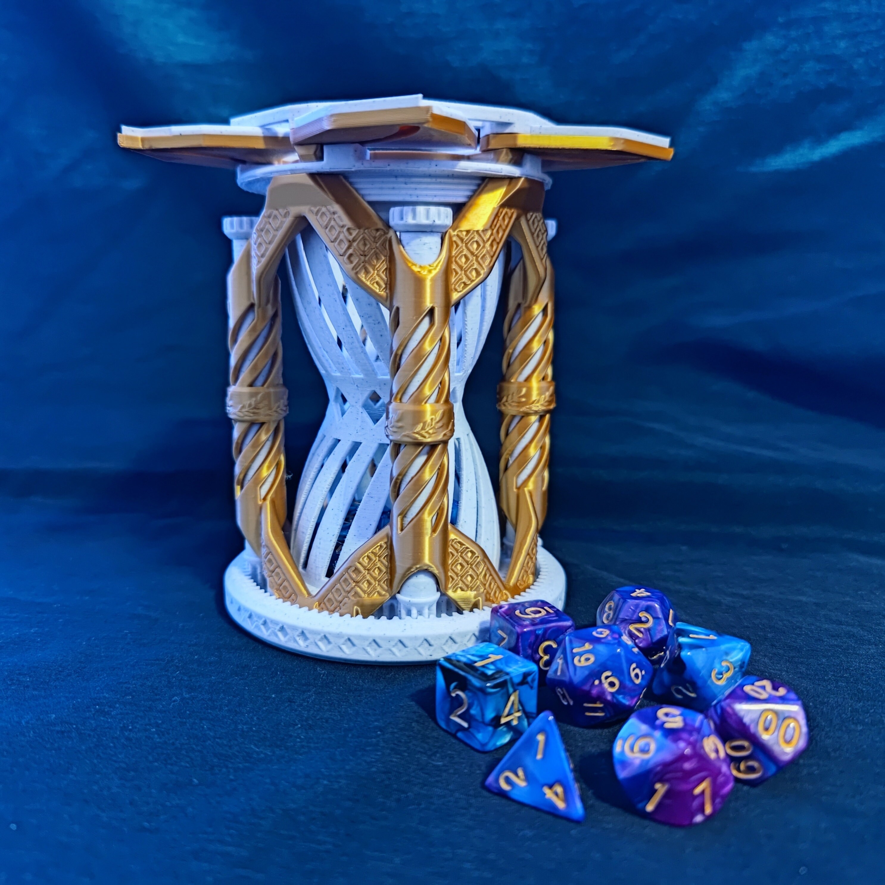 Rotating Hourglass Dice Box, Dnd Dice Vault Organizer - Etsy