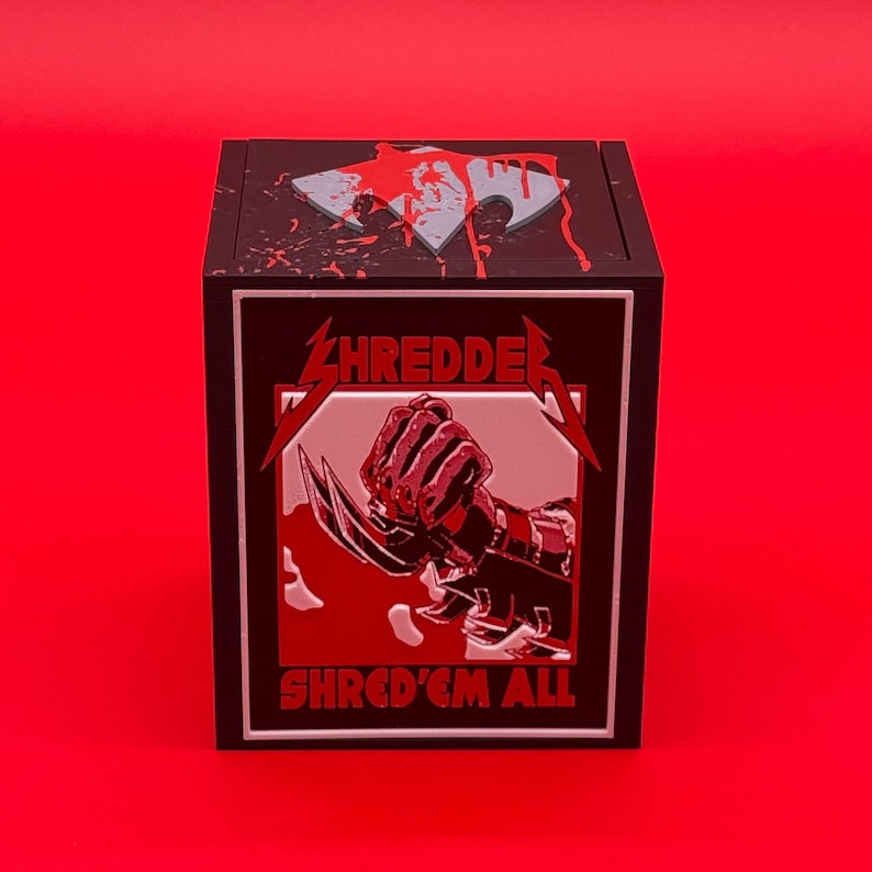 TMNT Shredder MTG Commander Deck Box, Double-sleeved Cards, Durable ...