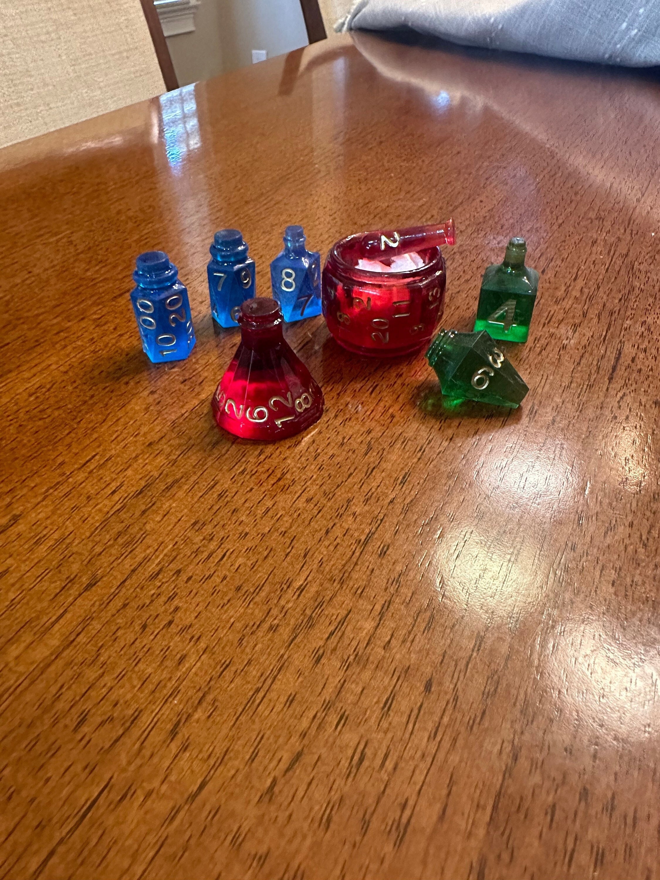 Potion Dice Set for Dnd, Pathfinder, Dice Collectors, Resin Dice, TTRPG ...