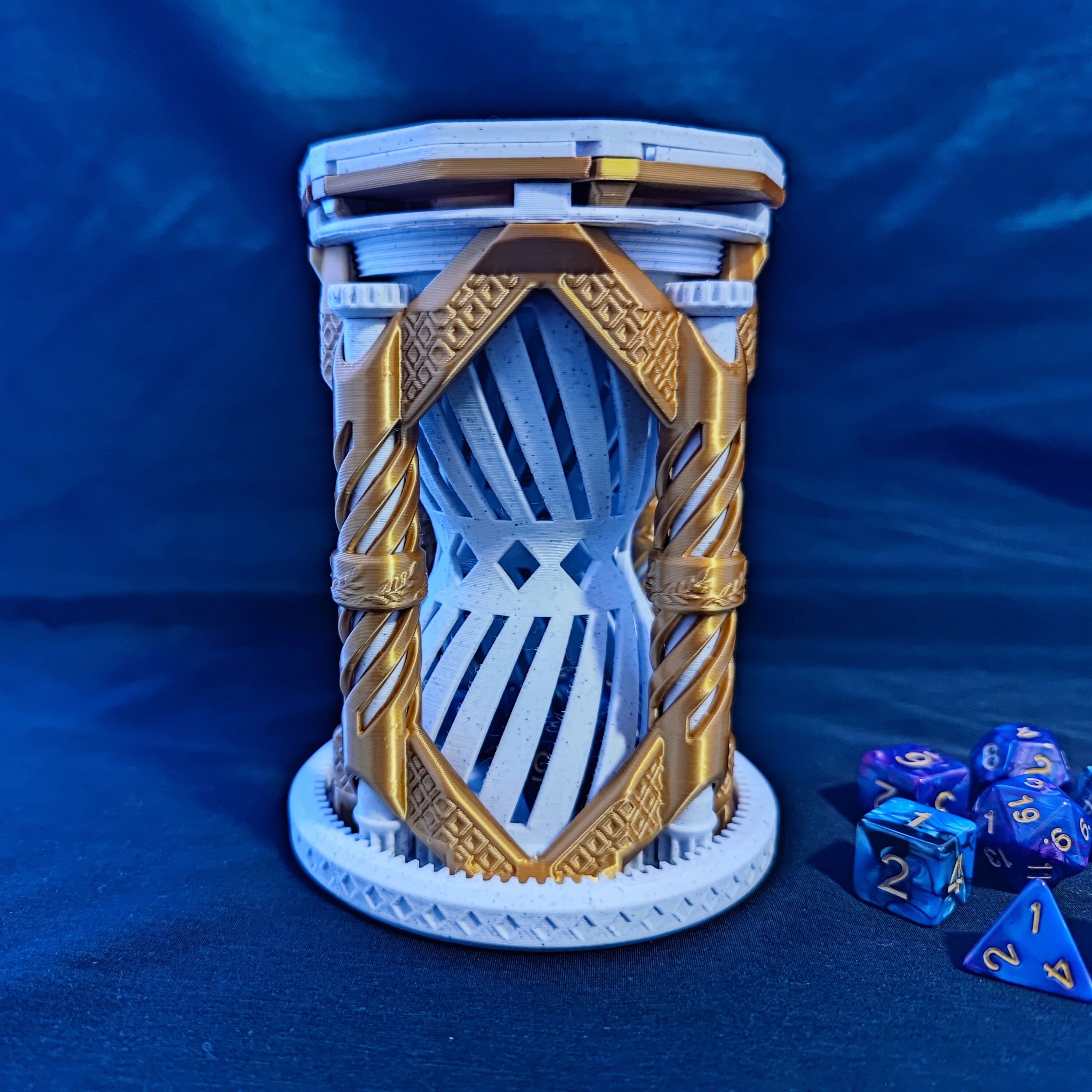 Rotating Hourglass Dice Box, Dnd Dice Vault Organizer - Etsy