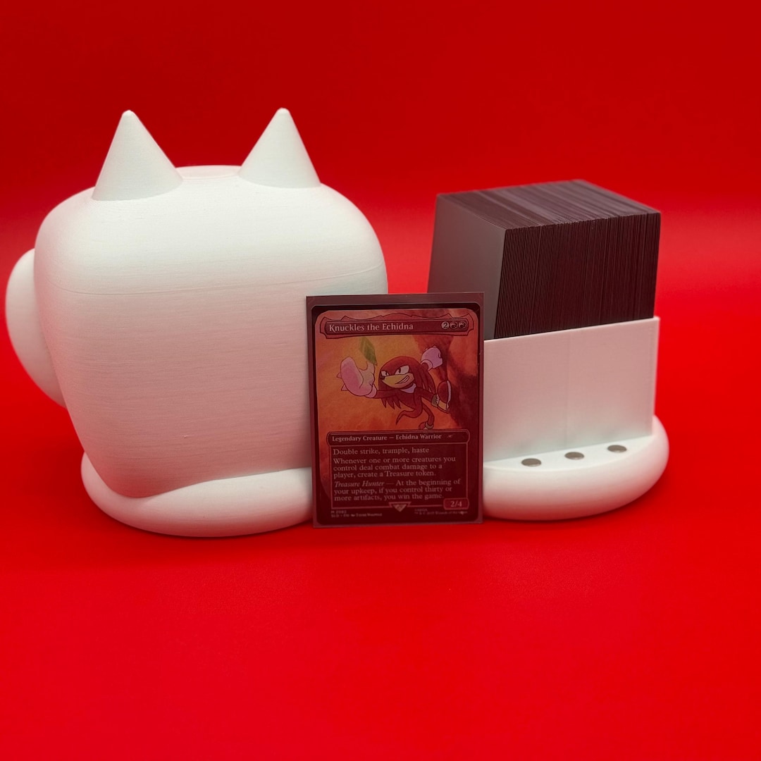 Knuckles the Echidna MTG Deck Box, Sonic the Hedgehog Commander - Etsy