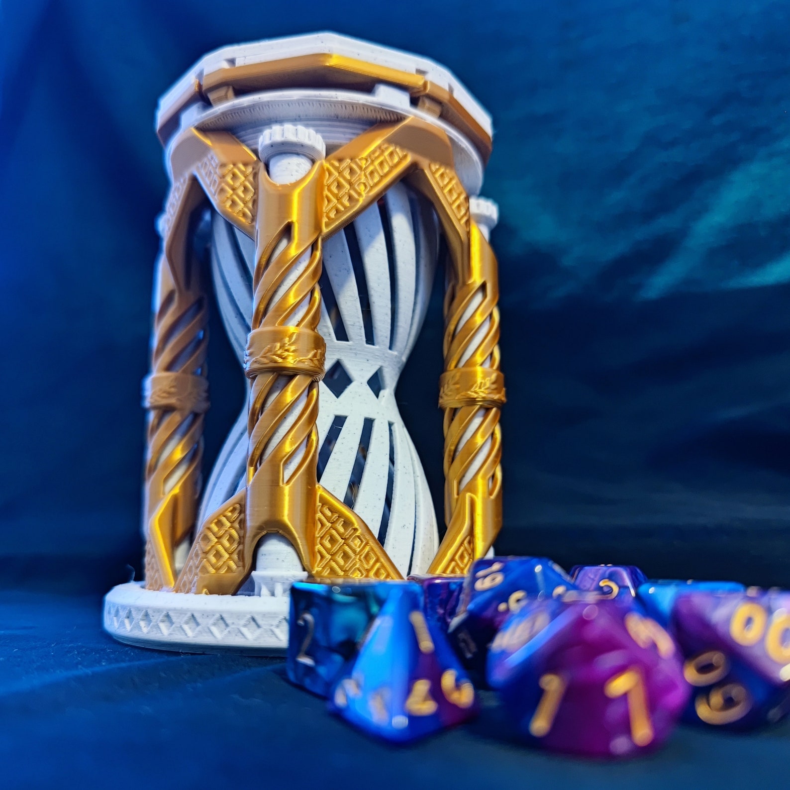 Rotating Hourglass Dice Box, Dnd Dice Vault Organizer - Etsy
