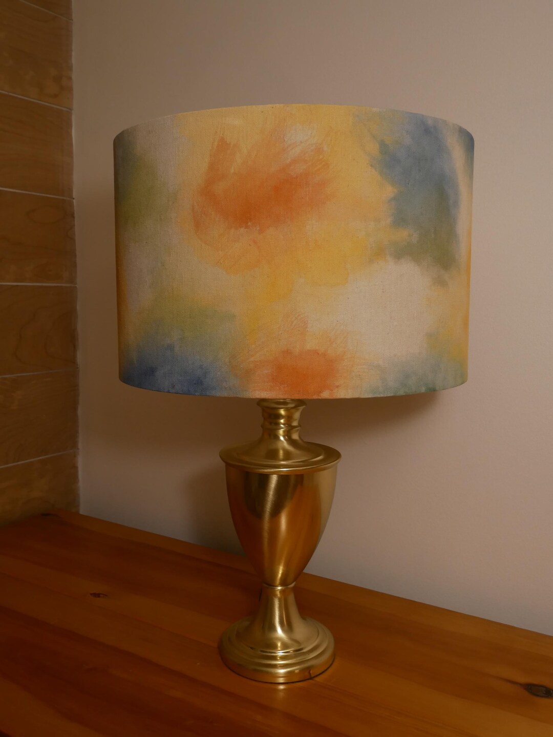 Hand Painted Lamp Shade, Lamp Shade, Abstract Home Decor, Abstract ...