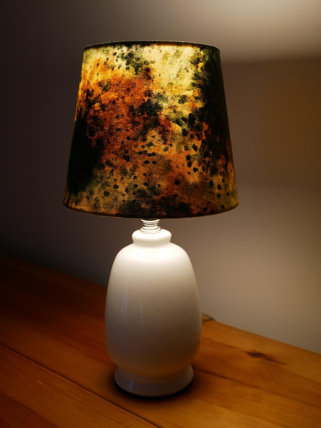Hand Painted Lampshade, Lampshade, Colorful Lampshade, Abstract Home ...