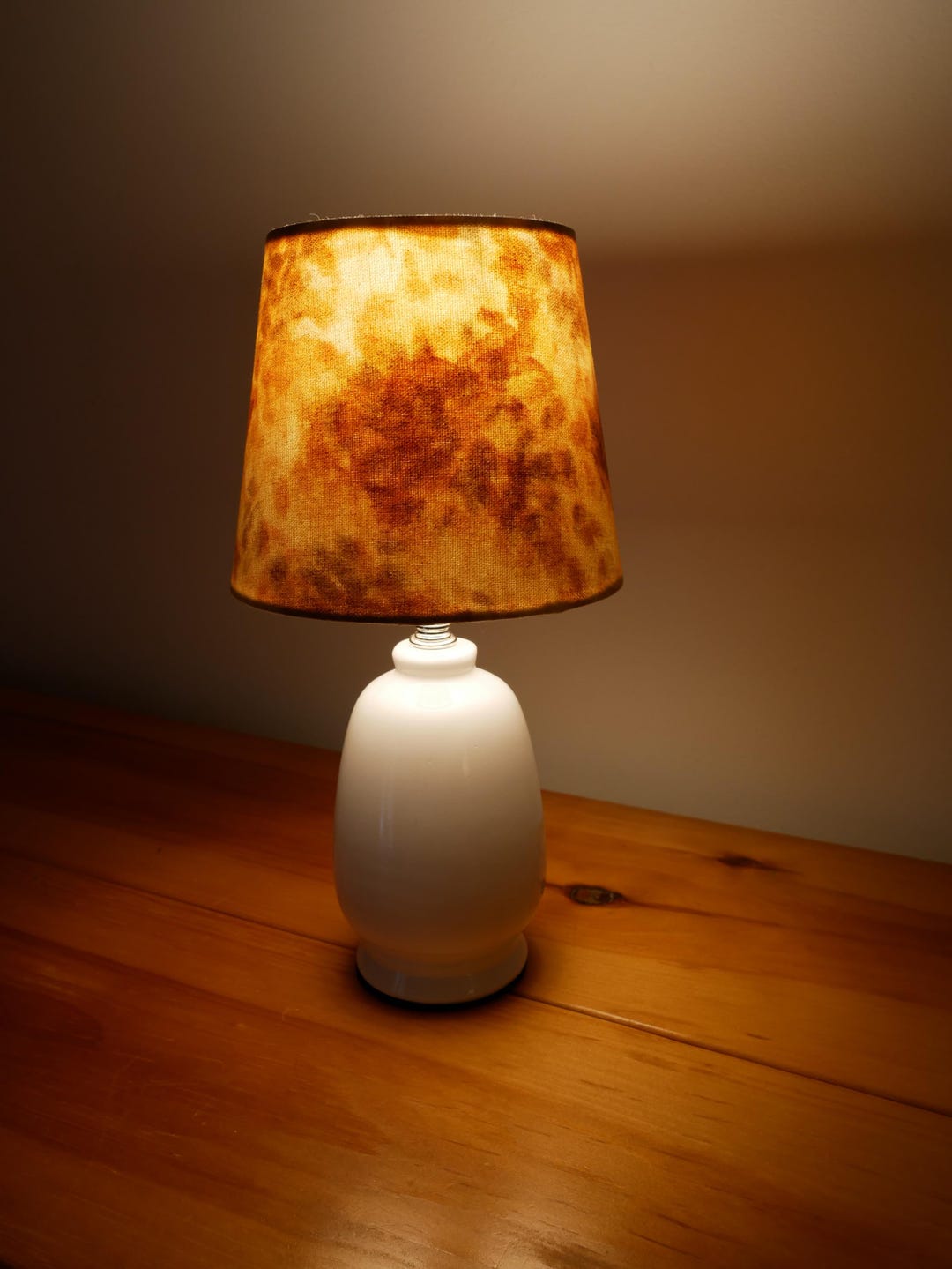 Hand Painted Lamp Shade, Lamp Shade, Tortoise Shell, Abstract Home ...