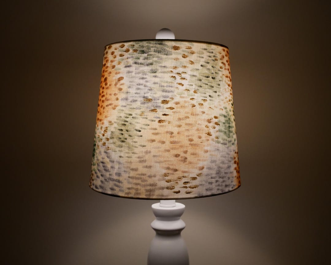 Painted Lampshade, Mood Lighting, Lampshade, Abstract Lampshade ...