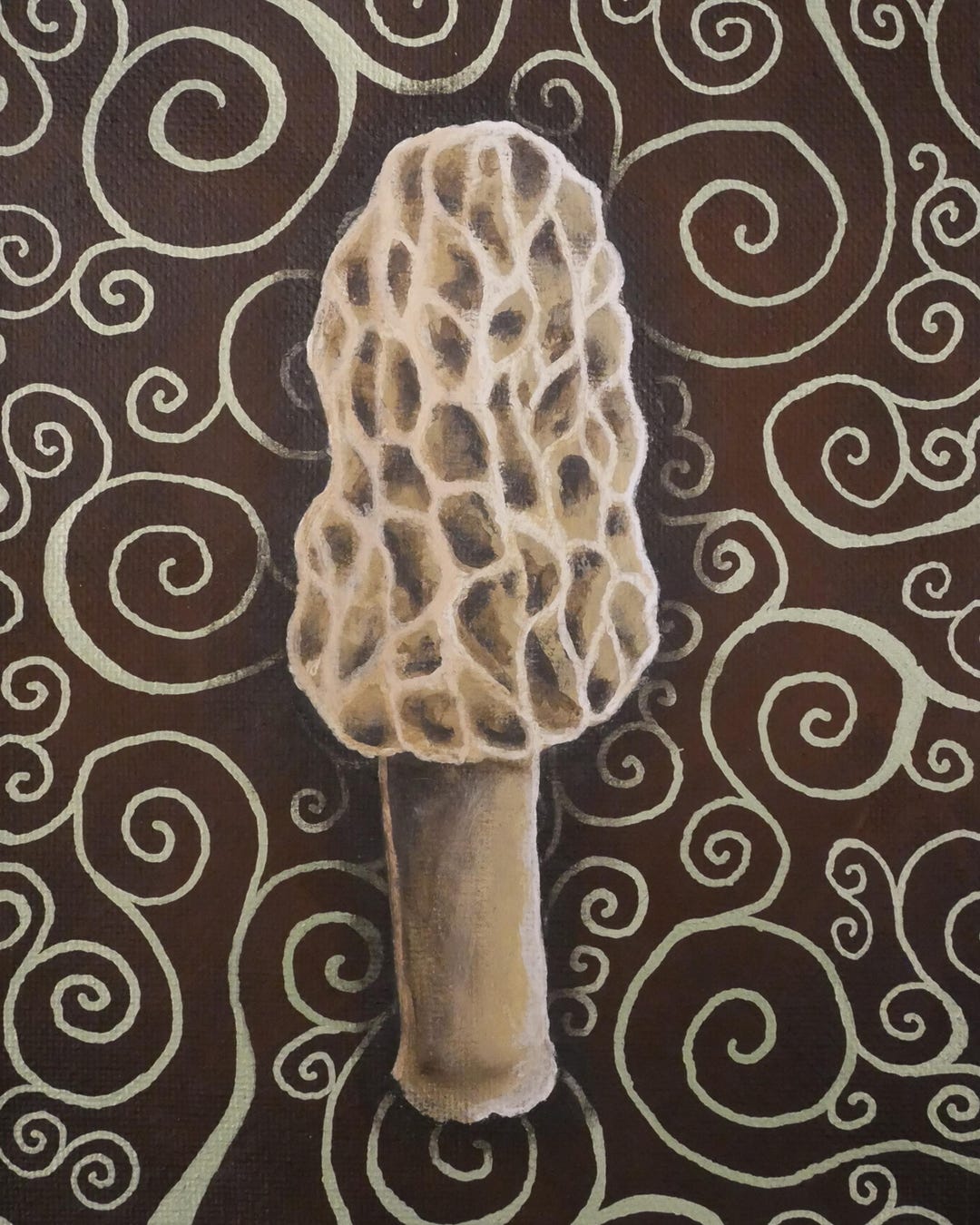 Morel Mushroom, Earthy Décor, Wall Décor, Natural Aesthetic, Mushroom ...
