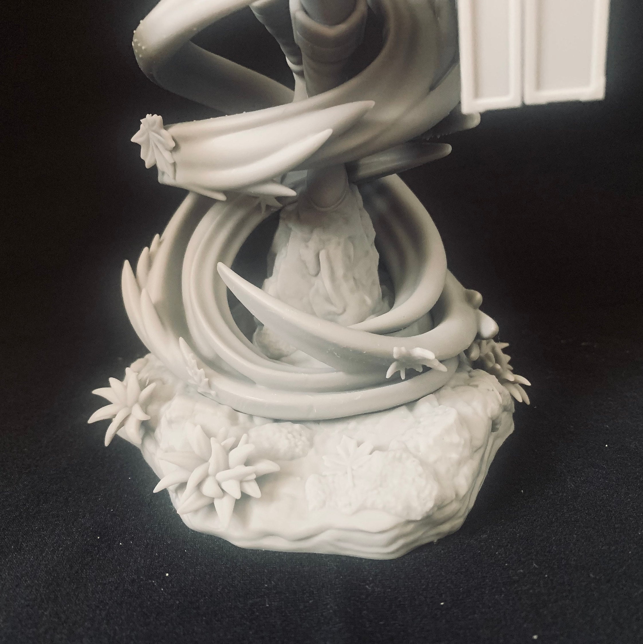 Anime Elf Statue - Resin 3D Printed Diorama - Etsy