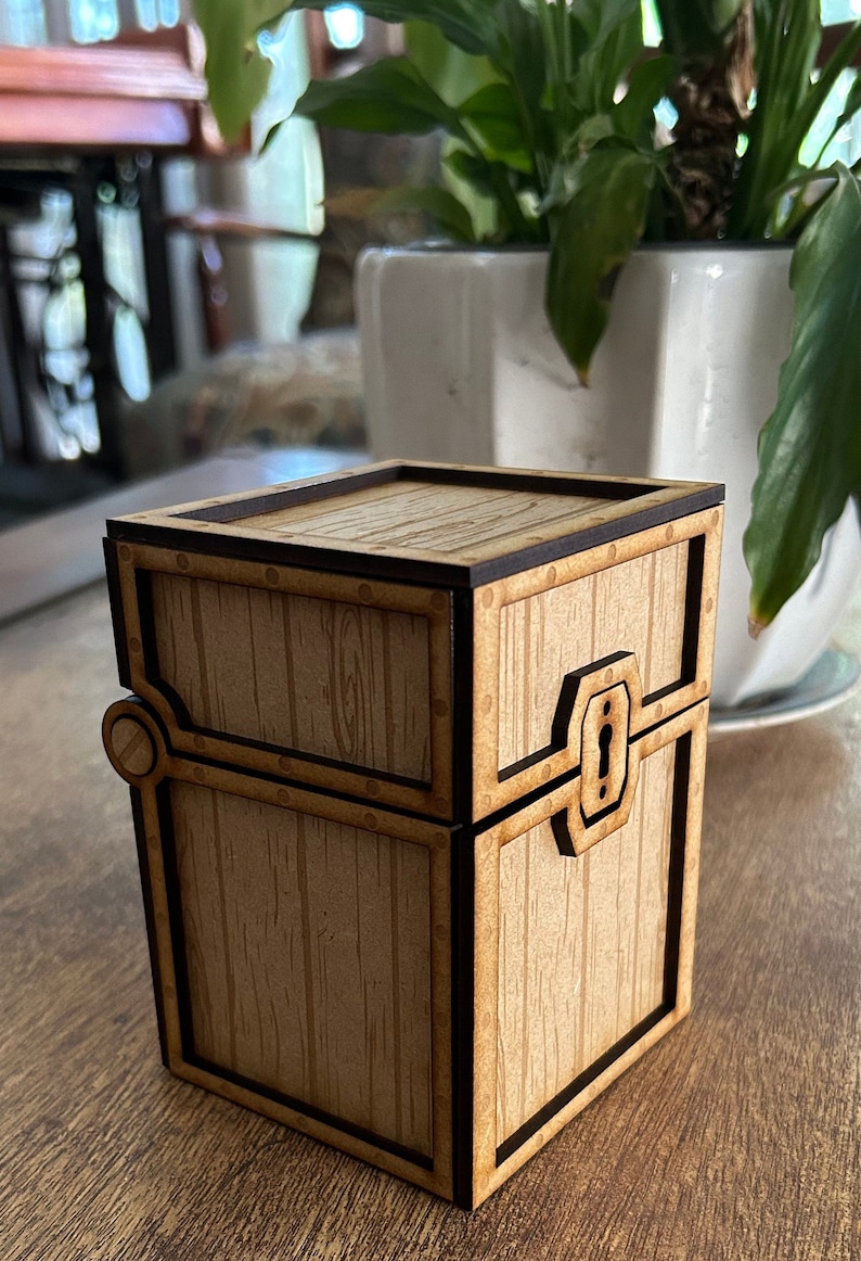 Chest Deck Card Storage Box 3mm TCG, Digital Files Only! Laser Cut ...
