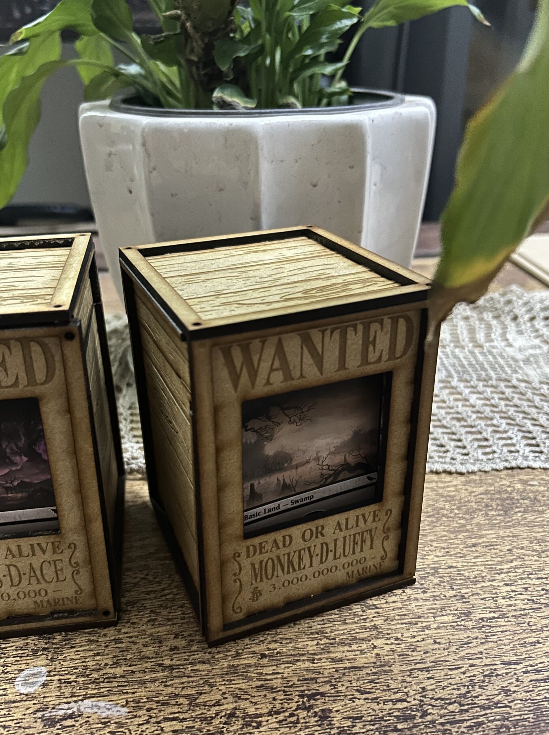 One Piece Deck Card Storage Display Box Digital Files Only , 3mm TCG ...