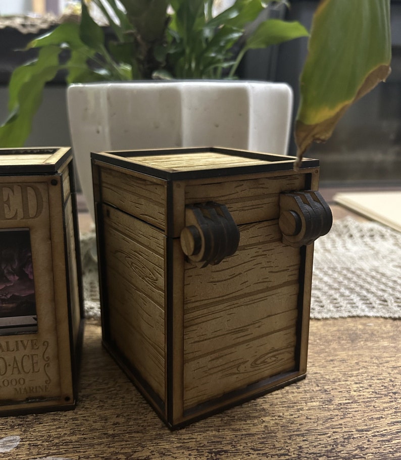 One Piece Deck Card Storage Display Box Digital Files Only , 3mm TCG ...