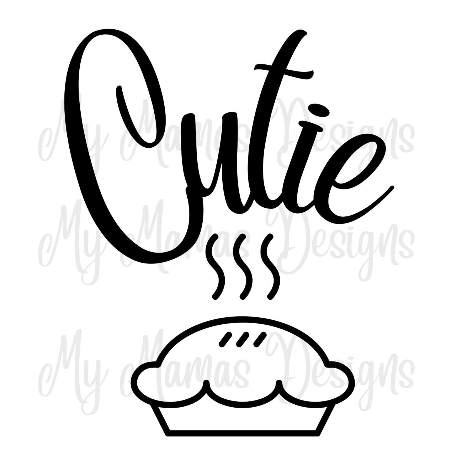 Cutie Pie Svg Png for Thanksgiving / Baby - Etsy