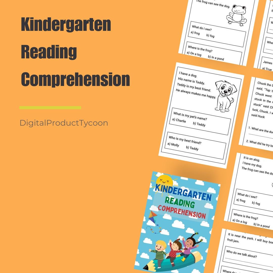 Kindergarten | Childrens Reading Comprehension | Homeschool Learning ...