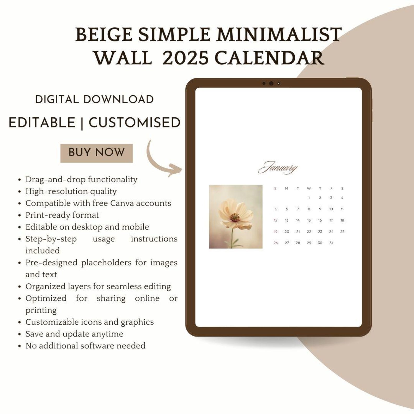 2025 Calendar Templates | Editable, Printable Yearly & Monthly Designs ...