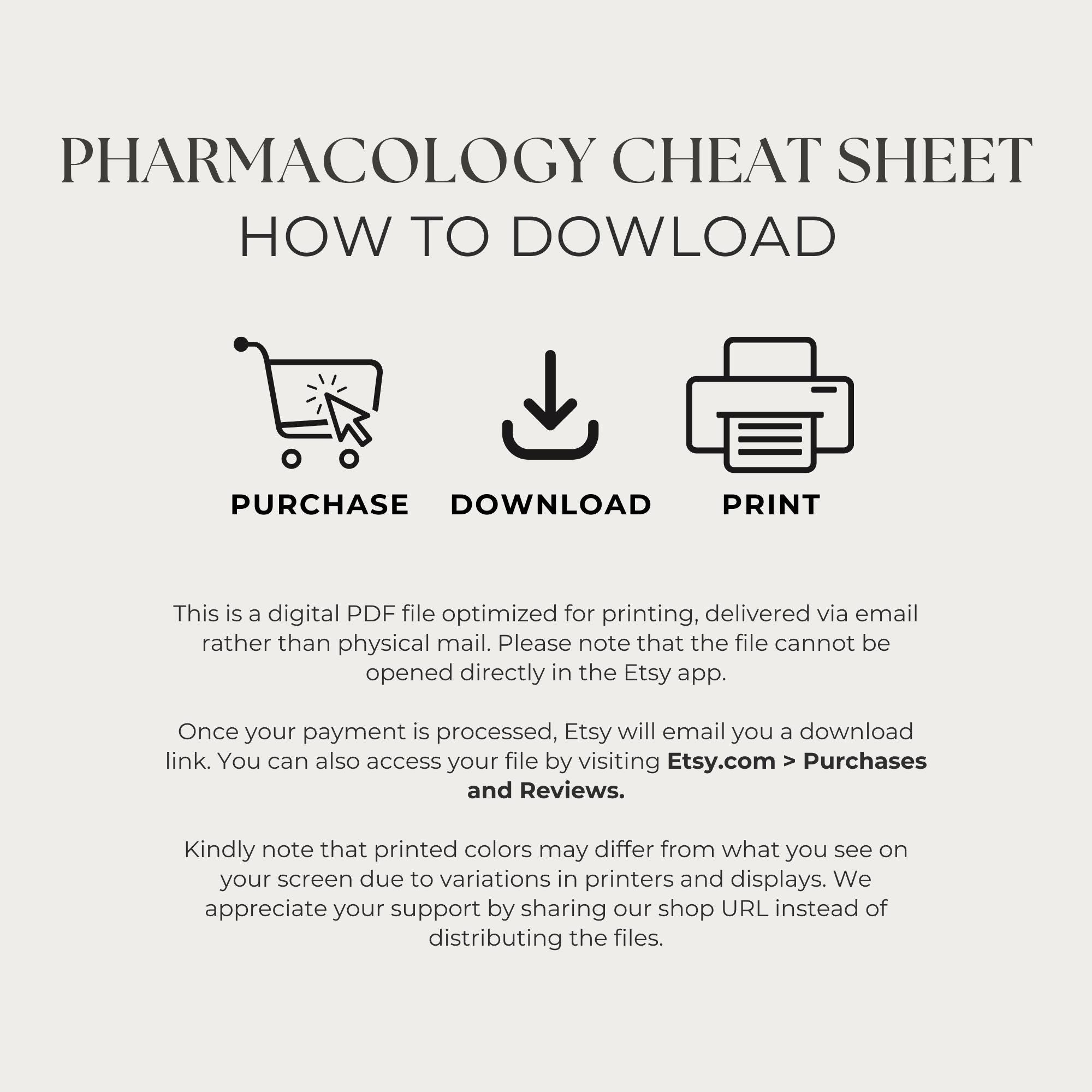 Pharmacology Cheat Sheet, Bundle Notes, Medical Terms, Nursing Study ...