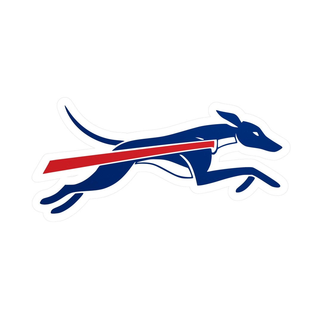 Greyhound Buffalo Dog Sticker - Etsy