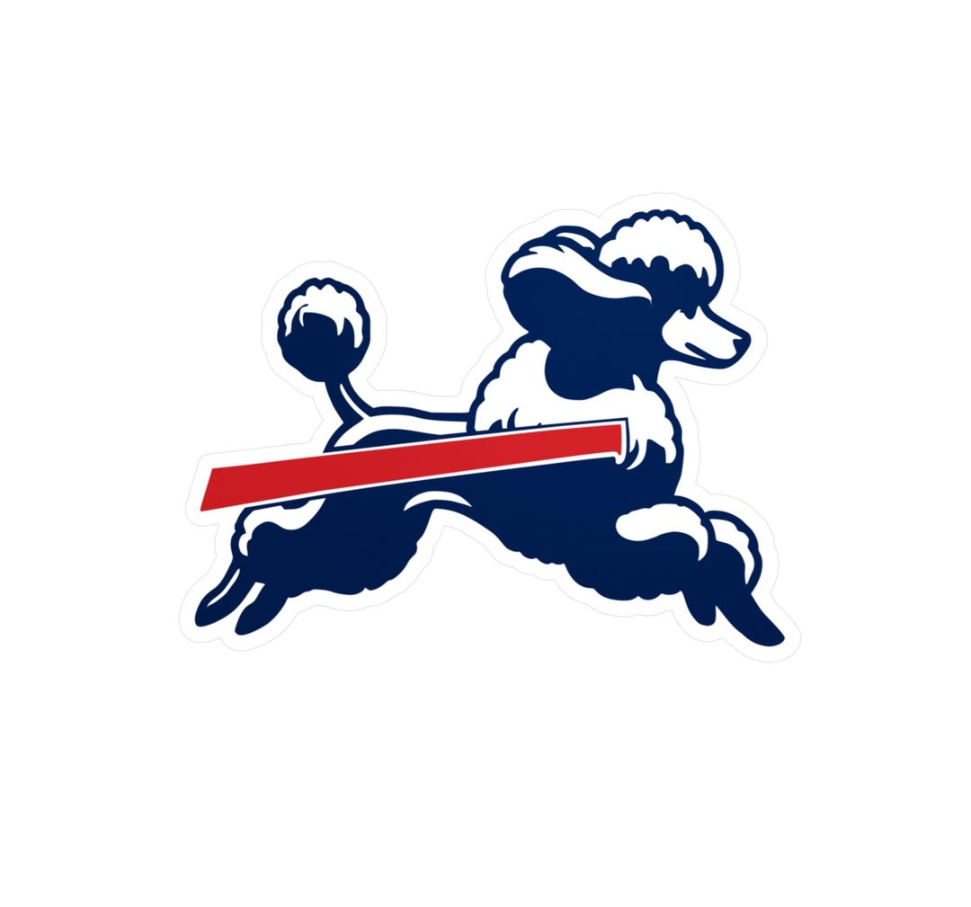 Poodle Buffalo Bills Dog Logo Sticker - Etsy