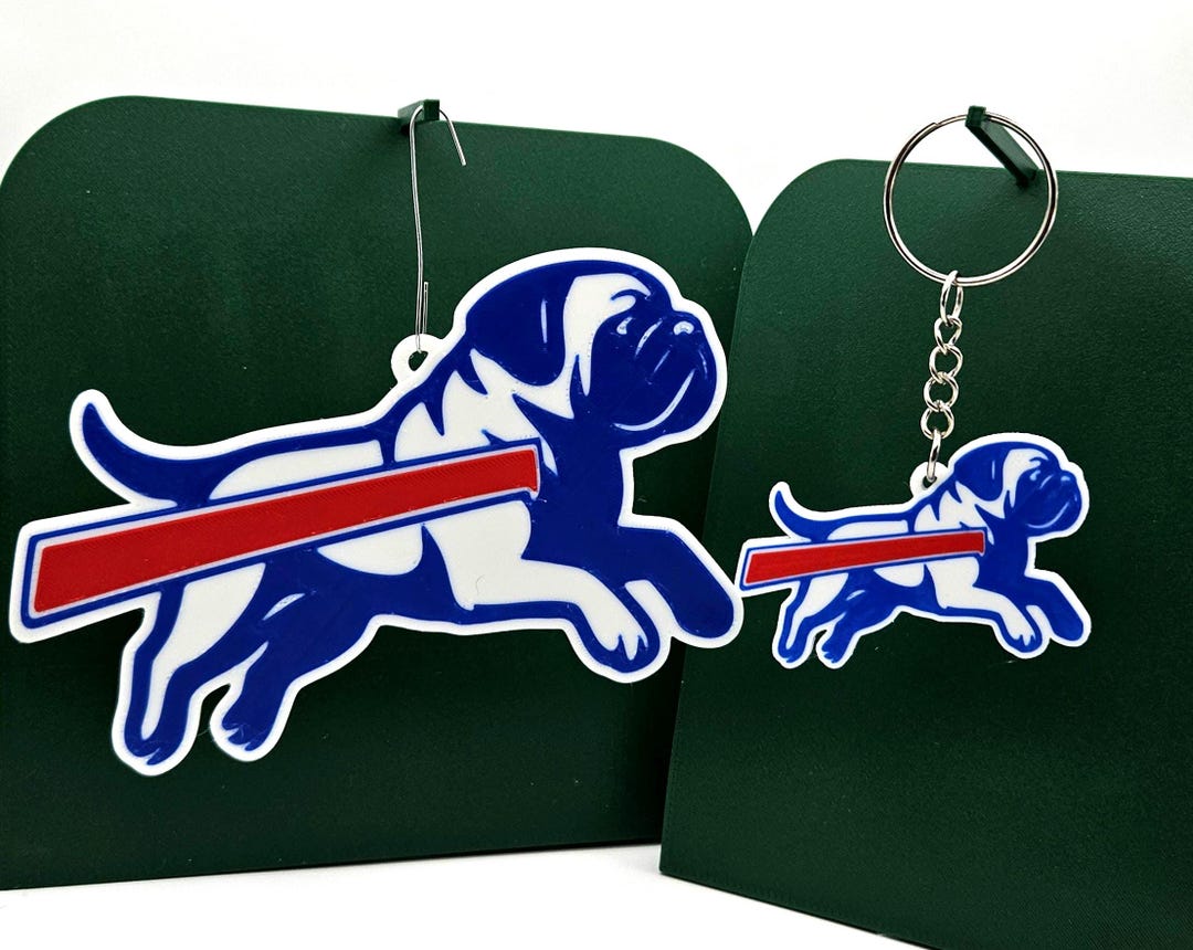 English Mastiff Buffalo Bills Ornament | Keychain | Magnet | Car Emblem ...