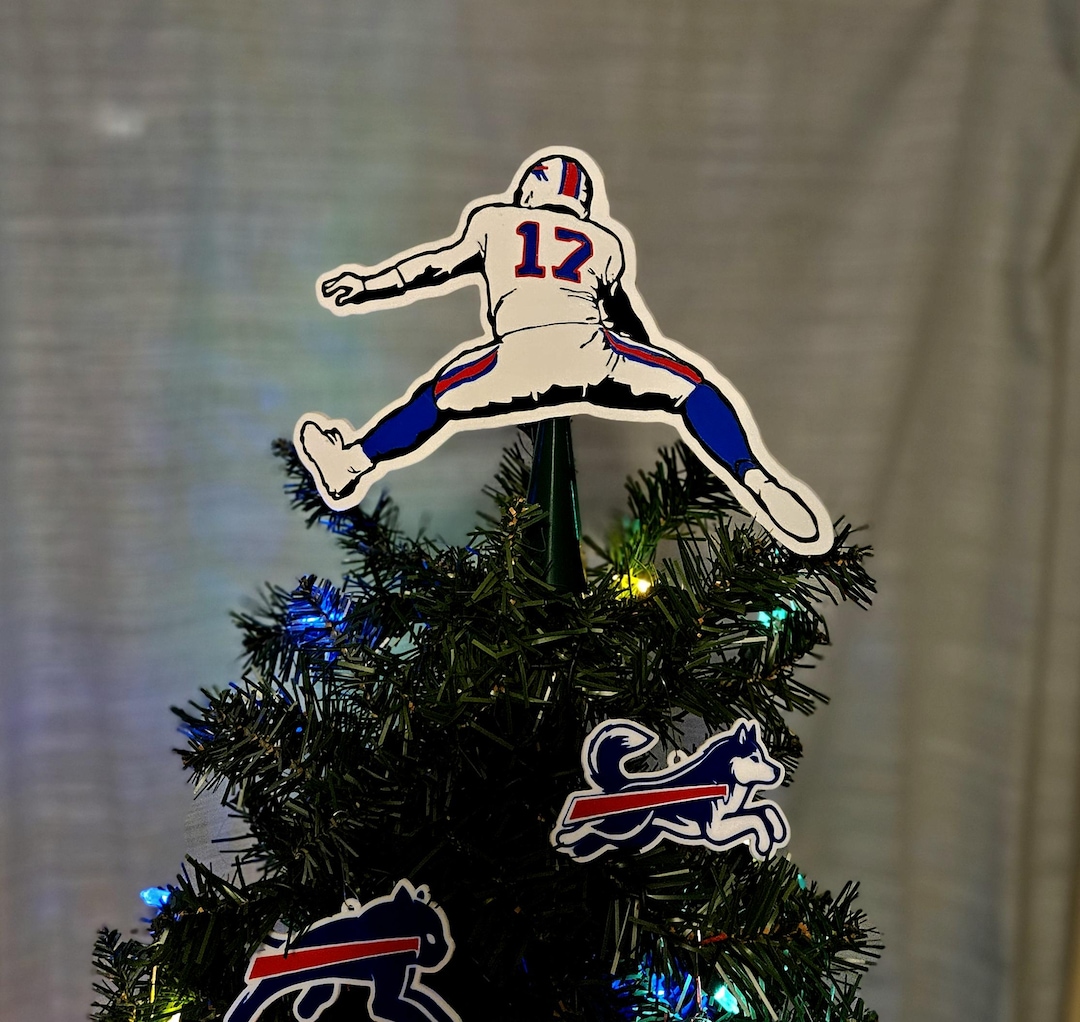 Josh Allen Tree Topper, Buffalo Bills Christmas - Etsy
