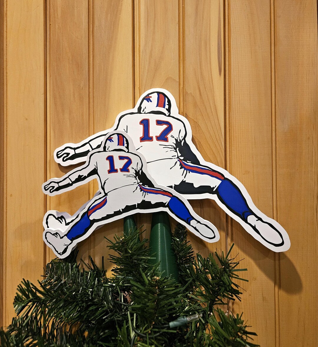 Josh Allen Tree Topper, Buffalo Bills Christmas - Etsy