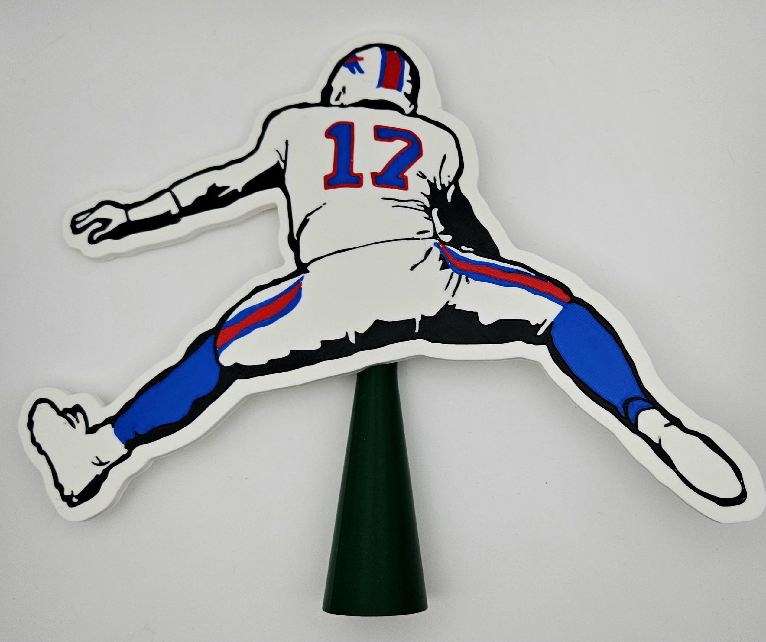 Josh Allen Tree Topper, Buffalo Bills Christmas - Etsy