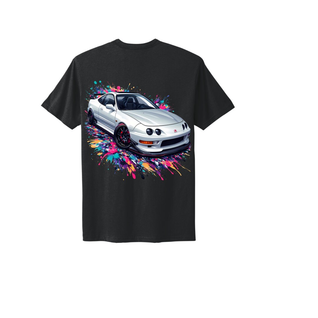Acura Integra Type R Color Splash Car T-shirt - Etsy